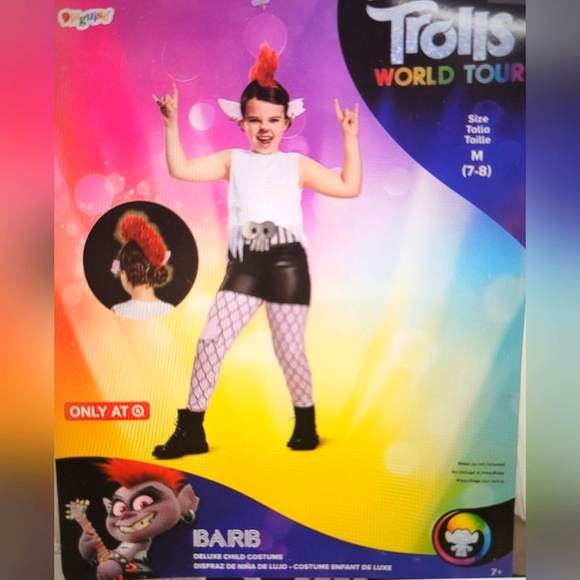 Disney | Costumes | Nwt Disney Trolls Workd Tour Barbs Halloween ...